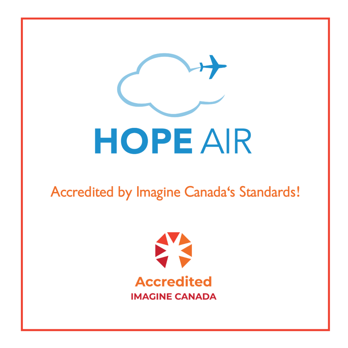 Hope Air Achieves Accreditation from Imagine Canada’s Standards | Hope Air